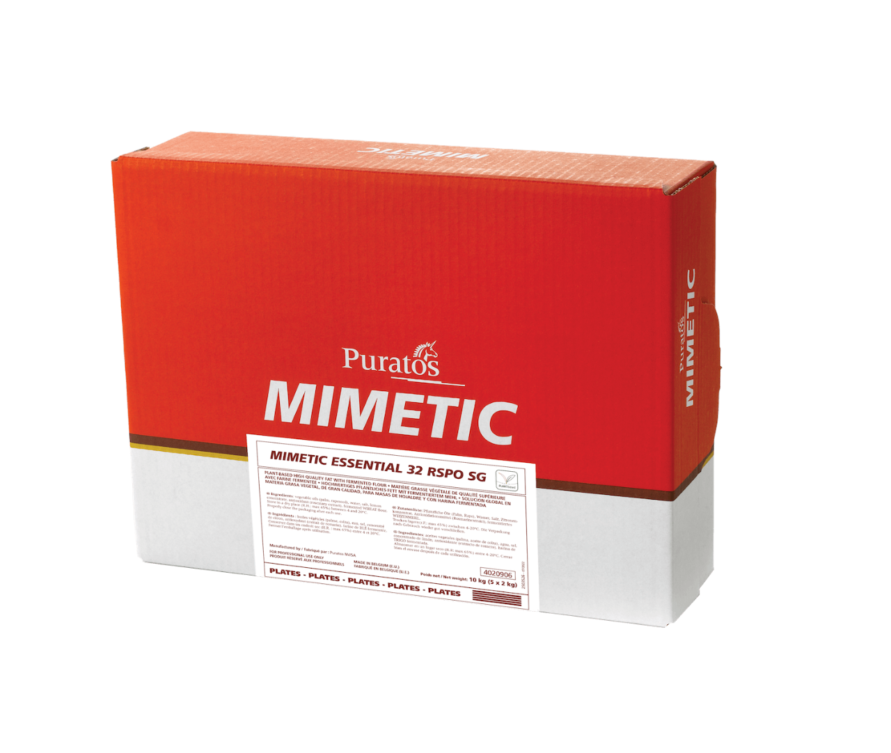 Matière Grasse Mimetic Essentiel 32 Plaque - Puratos