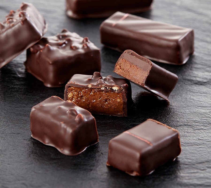 Duo de bonbons de chocolat au praliné - Puratos